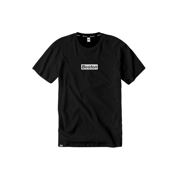Boston Box Logo Black T-Shirt | THE LABEL LTD