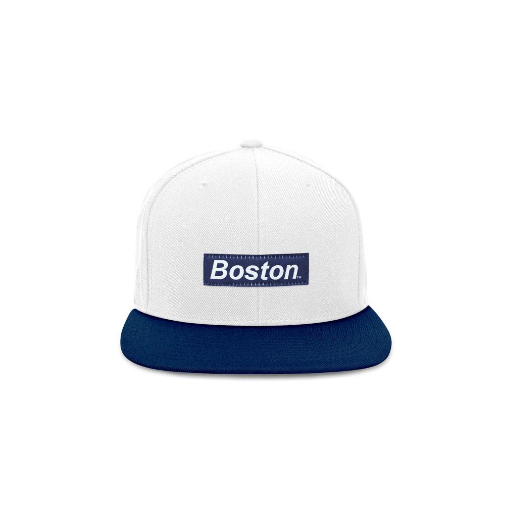 The Boston Hat - Two Tone Box Logo Snapback | THE LABEL LTD